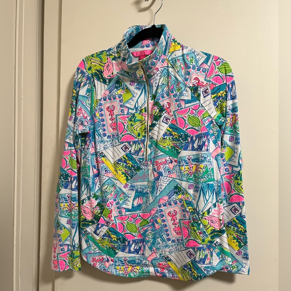 Lilly Pulitzer Quarter Zip - Gem